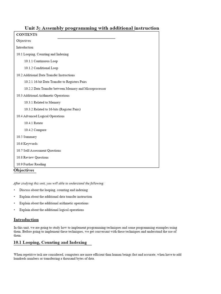 Unit 3 | PDF | Central Processing Unit | Control Flow