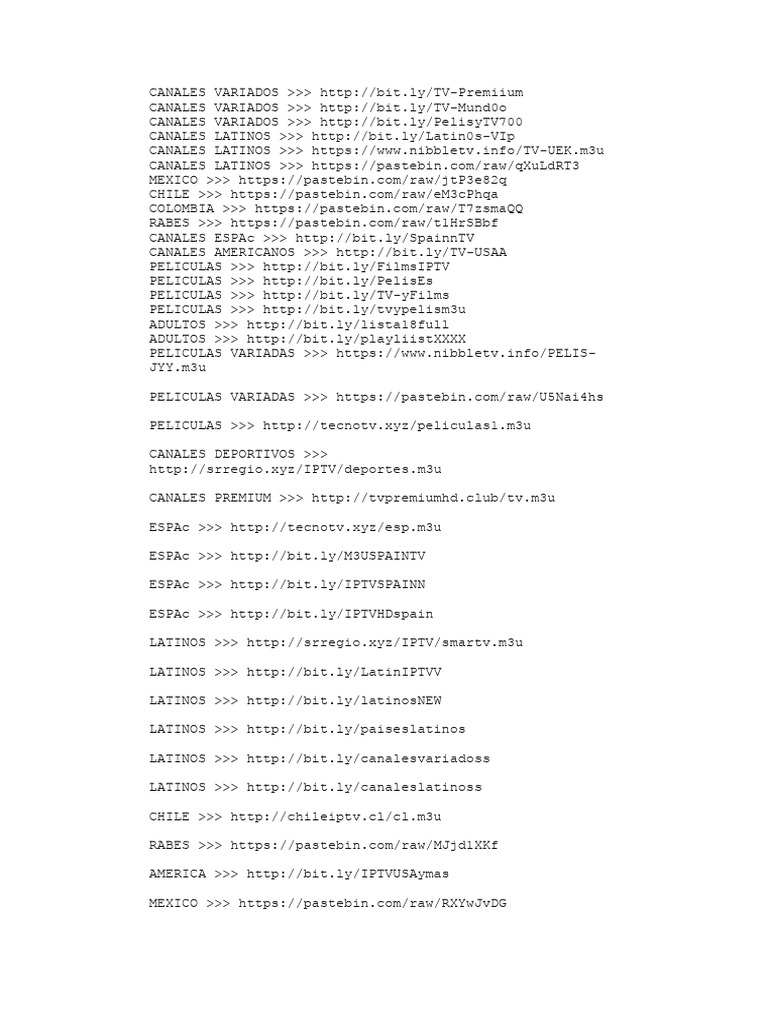 Toaz - Info Listas Iptv PR | PDF