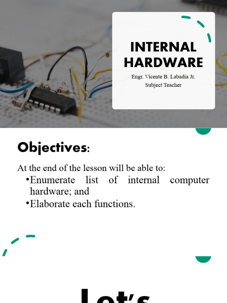 Internal Hardware Pdf Computer Data Storage Computer Hardware 5026