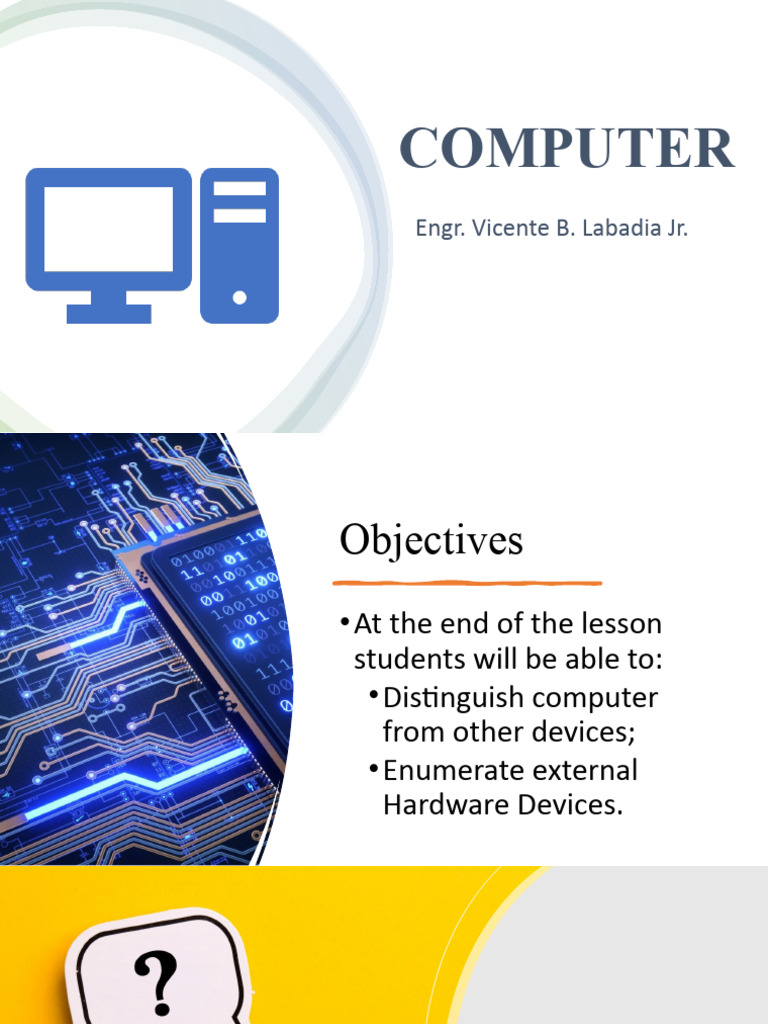 COMPUTER External Hardware | PDF | Computer Hardware | Input/Output