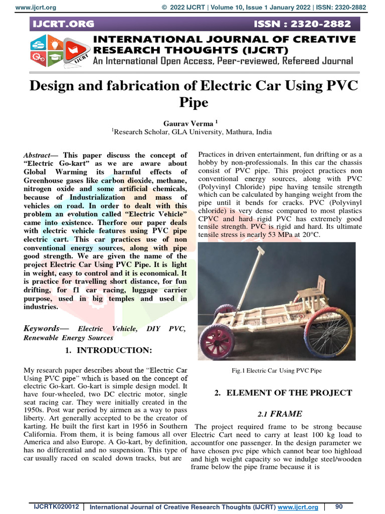 How To Build A PVC Car | PDF
