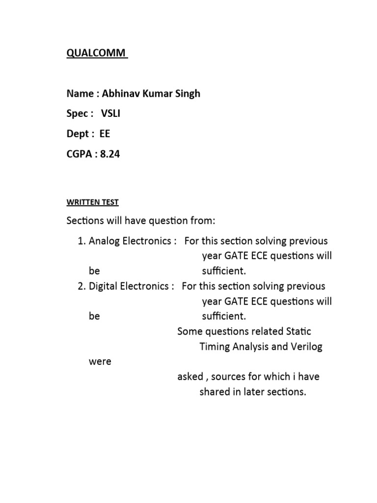 QUALCOMM | PDF | Logic Gate | Cmos