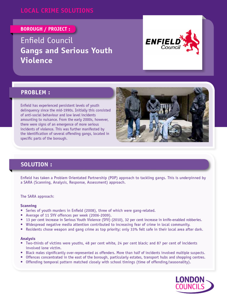 Crime Enfield 01 | PDF | Violence | Gang