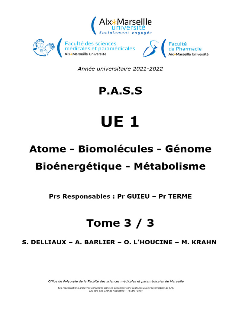 Pass Ue1 s1 Tome 3-3 | PDF