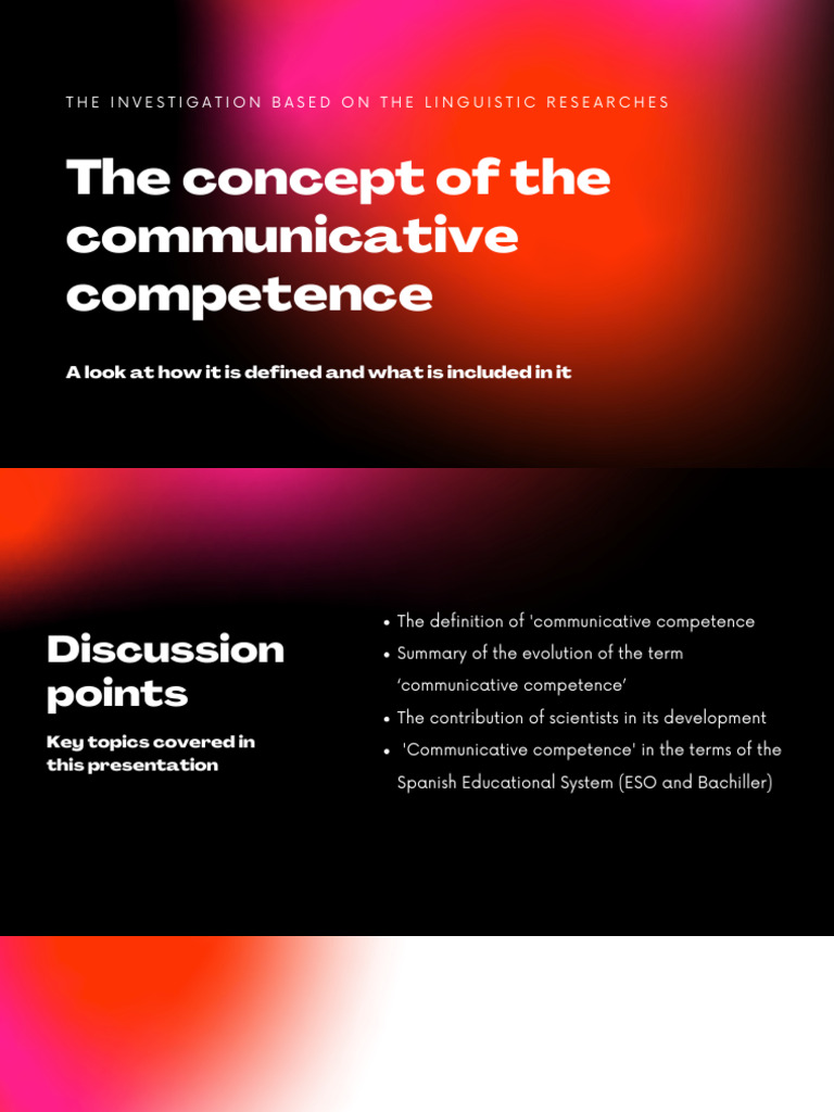 Communicative Competence | PDF | Discourse | Linguistics