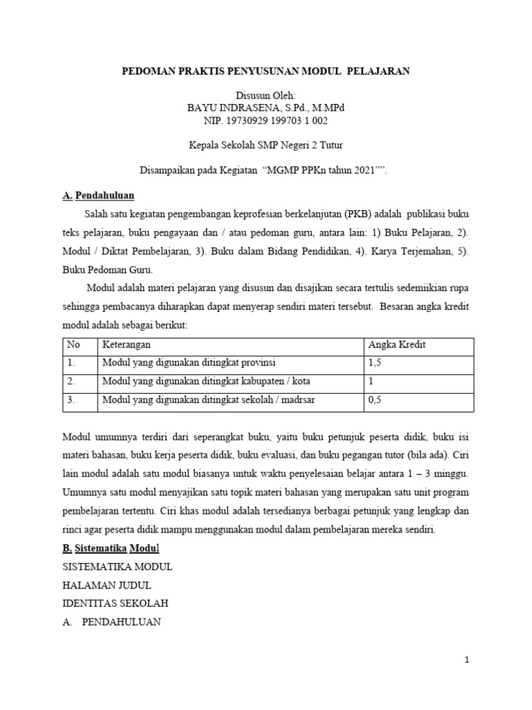 Sistematika Modul Pdf