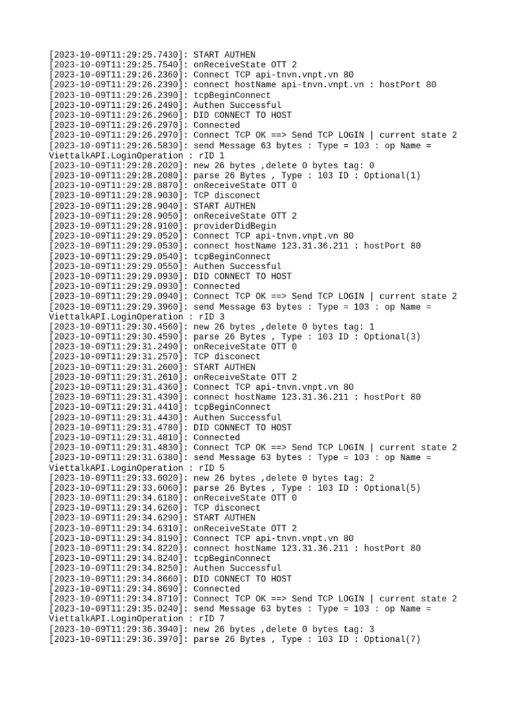 Logfile 0 | PDF | Network Socket | Transmission Control Protocol