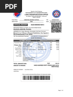 LTO Official Receipt Sample 2024 | PDF | Receipt | Transport