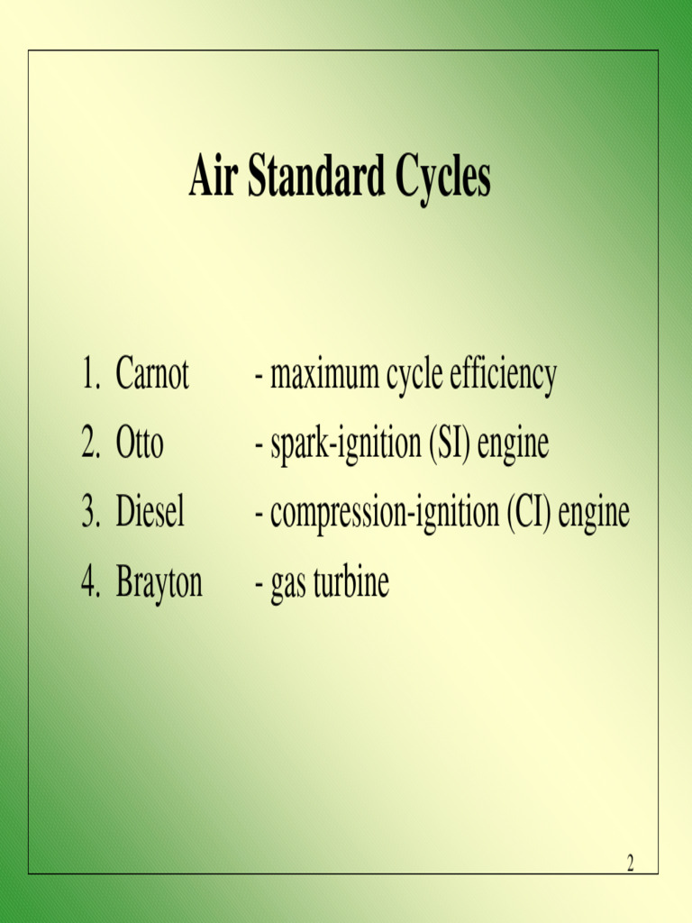 7-Air Standard Cycles | PDF
