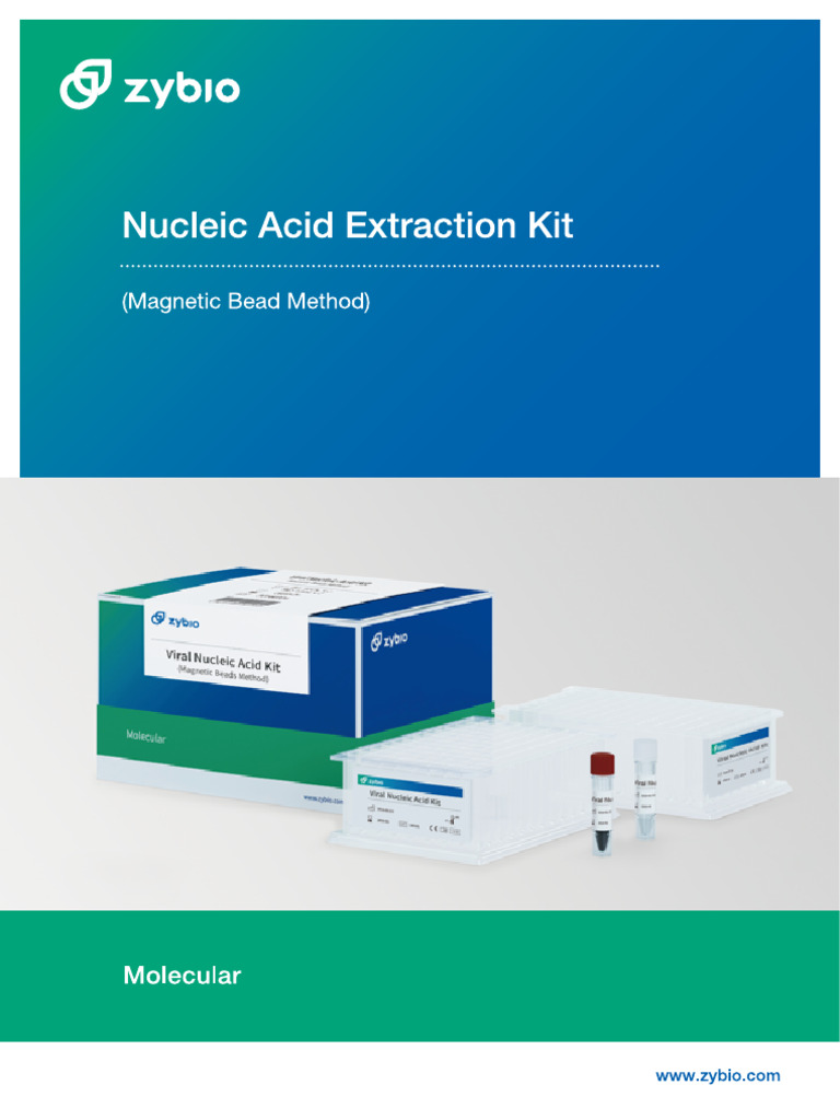 Zybio Brochure Of Nucleic Acid Extraction Kit Magnetic Bead Method