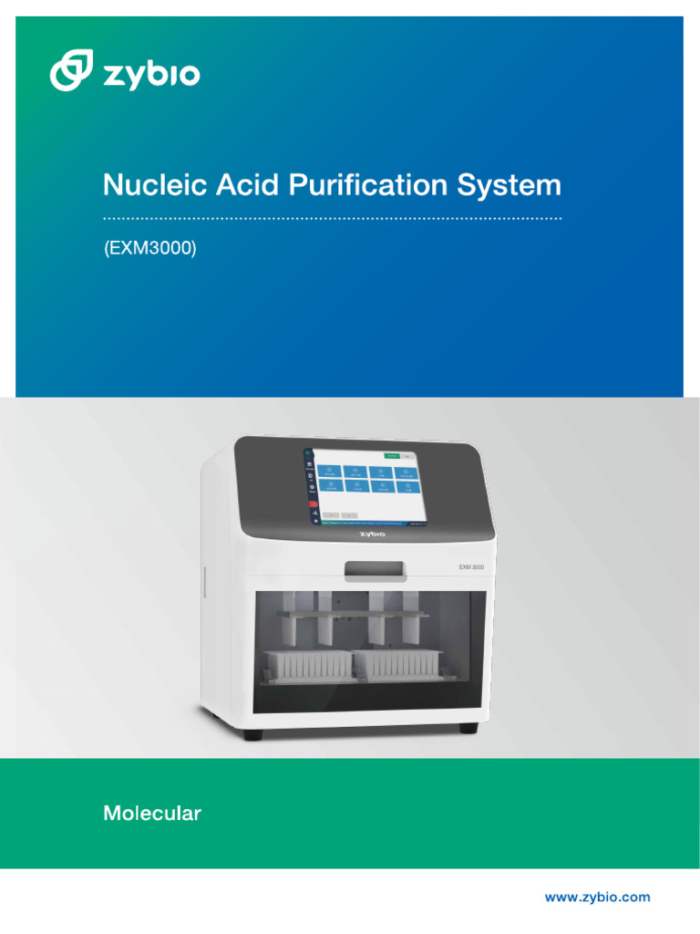 (Zybio) Brochure of Nucleic Acid Purification System EXM3000 June 19 | PDF