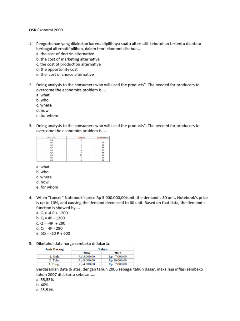 Osk Ekonomi 2009 | PDF | Accounting | Expense
