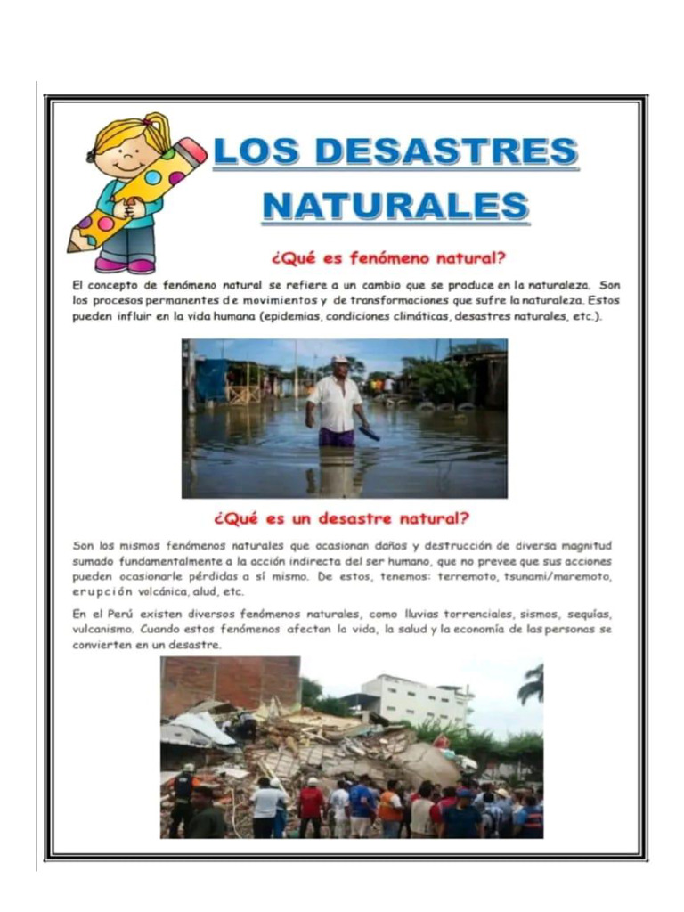 Desastres Naturales. | PDF