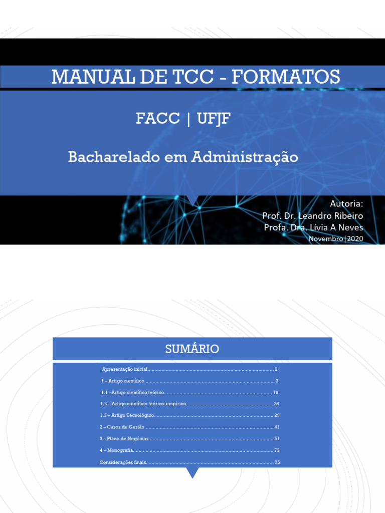 Modelos de TCC FACC | Download grátis PDF | Método científico | Teoria