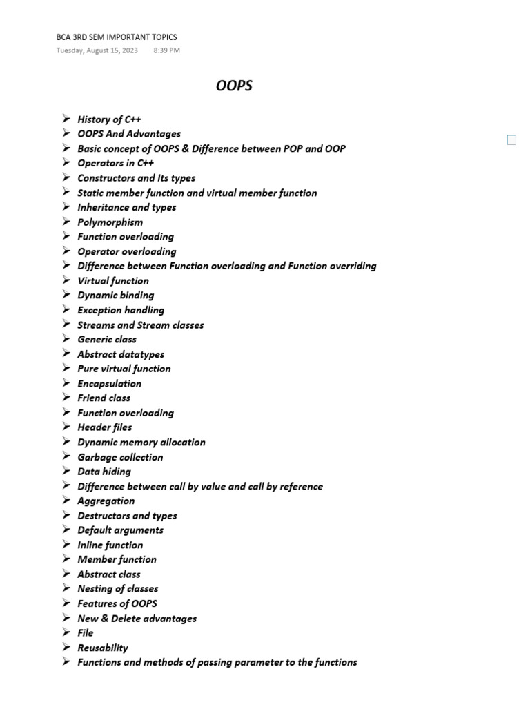 Oops by Using C++ | PDF