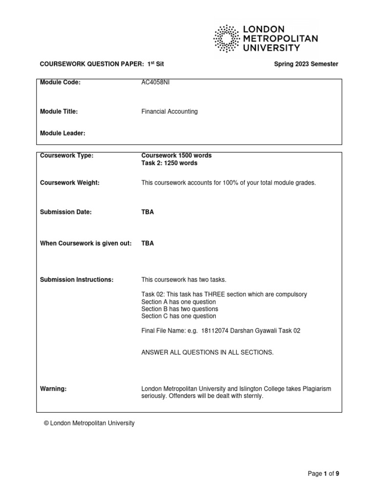 Account Fiinal Question | PDF