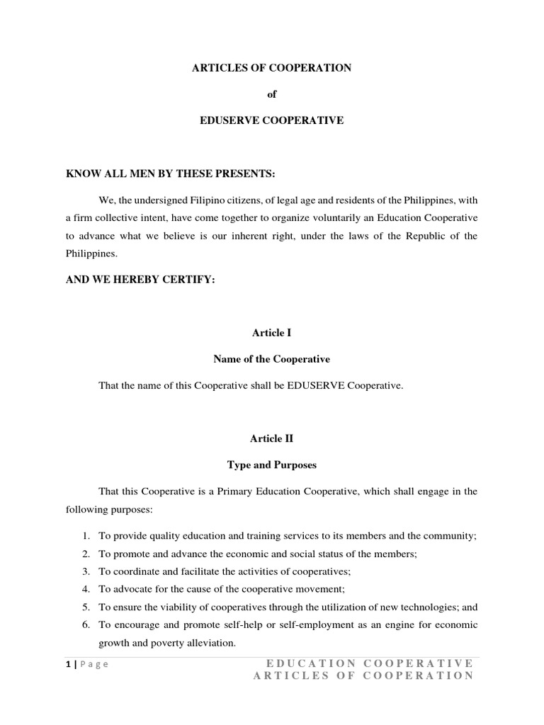 Aoc Education Coop | PDF | Cooperative | Loans