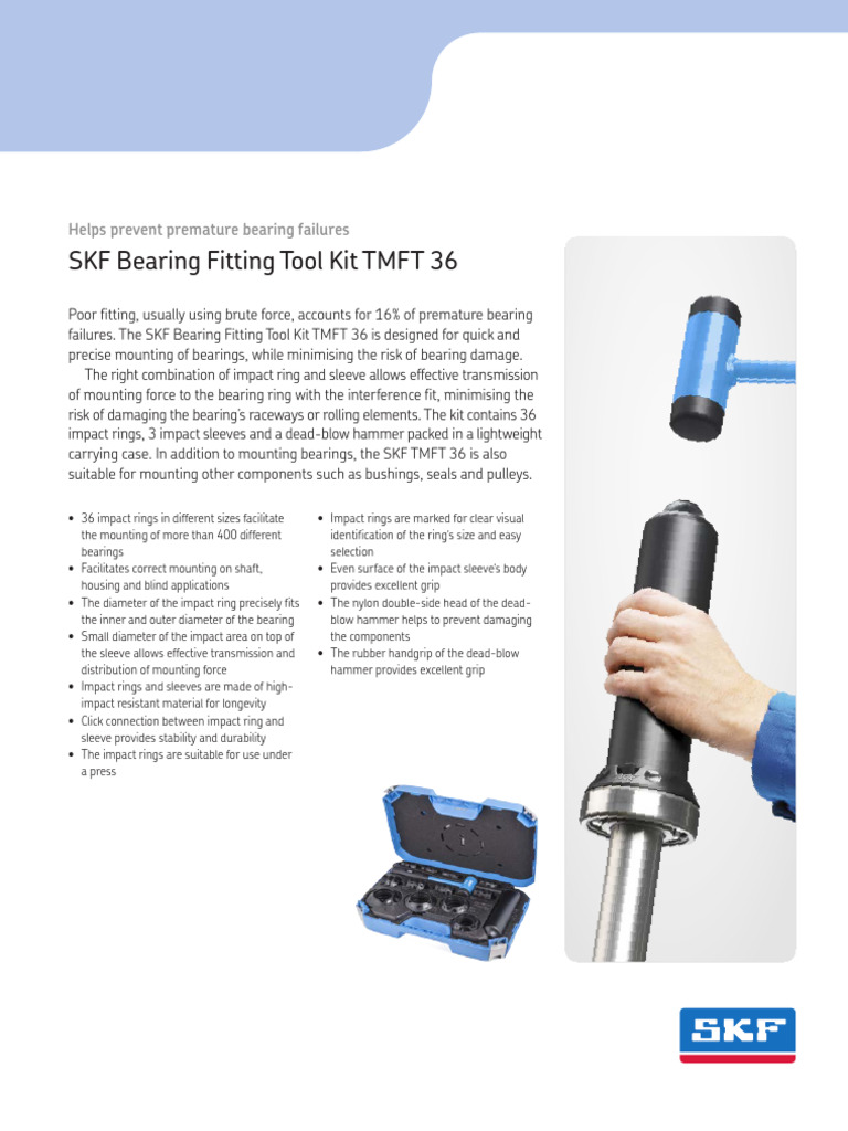 SKF TMFT36 Datasheet | PDF
