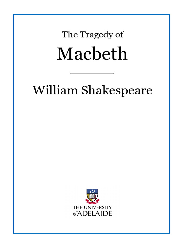 Macbeth - William Shakespeare | PDF | Macbeth