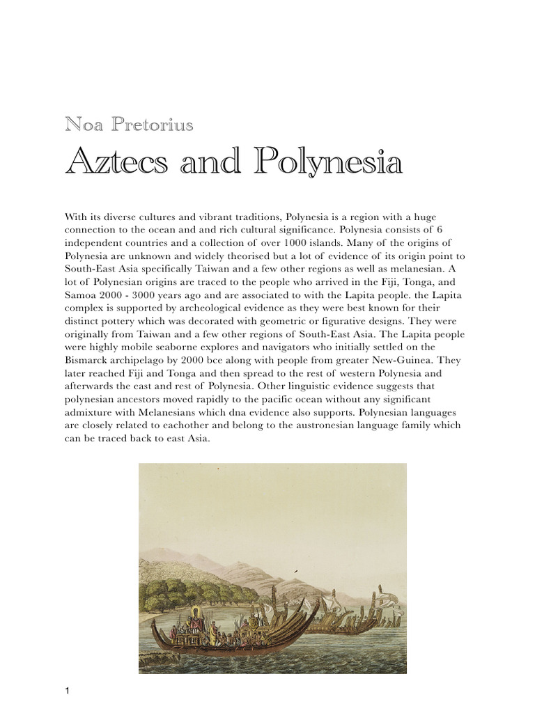 Aztecs and Polynesia | PDF