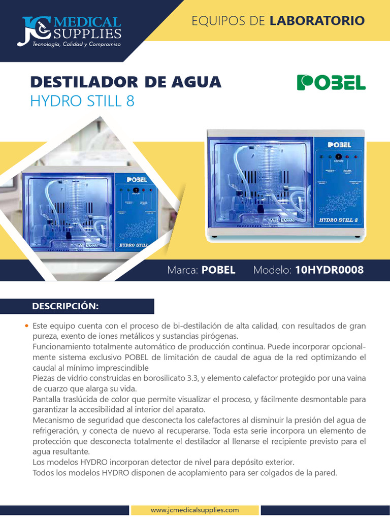 Destilador de Agua - Hydro Still 8 | PDF