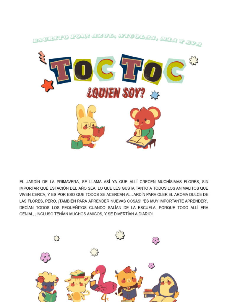 Toc Toc, ¿Quién Soy | PDF