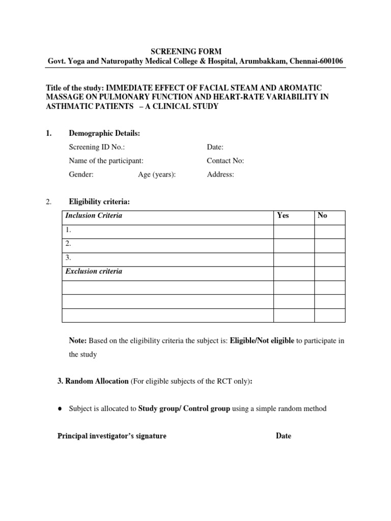 Consent Form | PDF | Health Sciences | Medicine