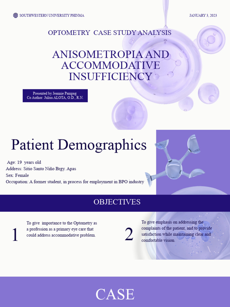 Optometry Case Study Analysis: Anisometropia and Accommodative ...
