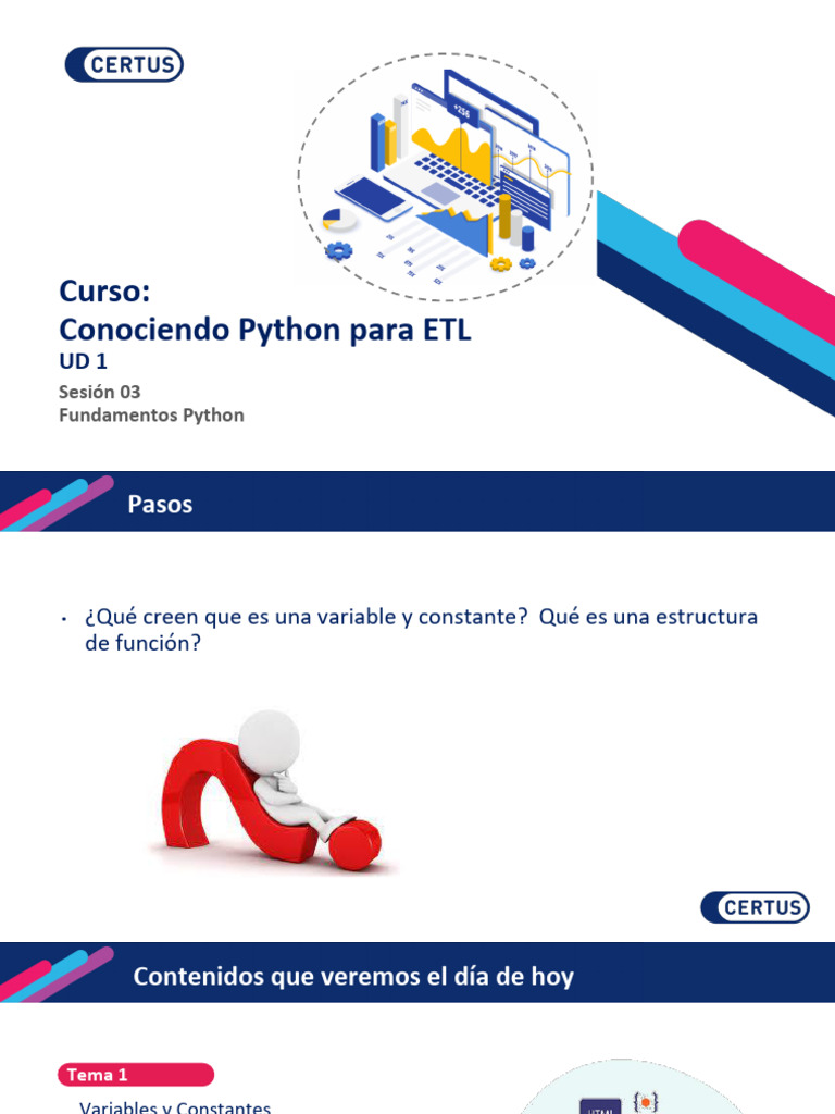 UD1 - S03 - Fundamentos | PDF | Variable (informática) | Python (lenguaje de programación)