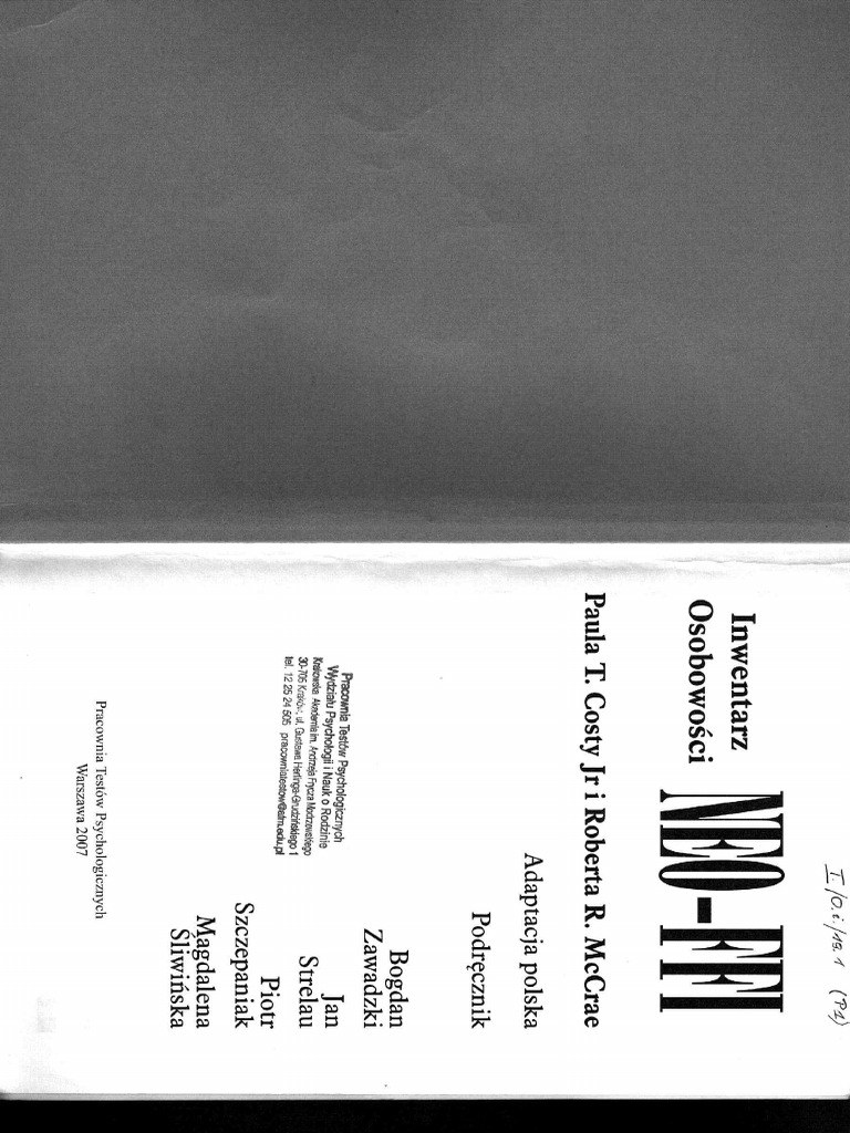 NEO FFI Podręcznik 2 | PDF