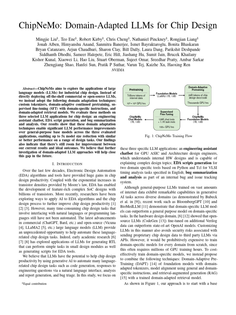 LLM in Chip Design | Download Free PDF | Information Retrieval ...