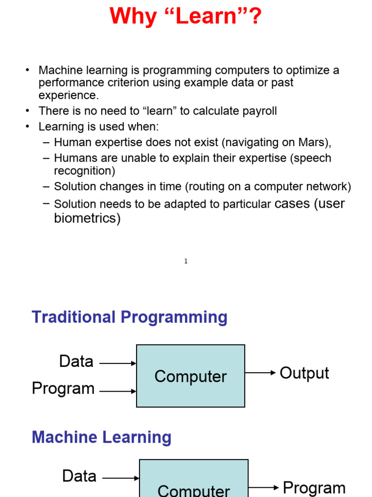 Lect3 Machine Learning | PDF | Machine Learning | Statistical Classification