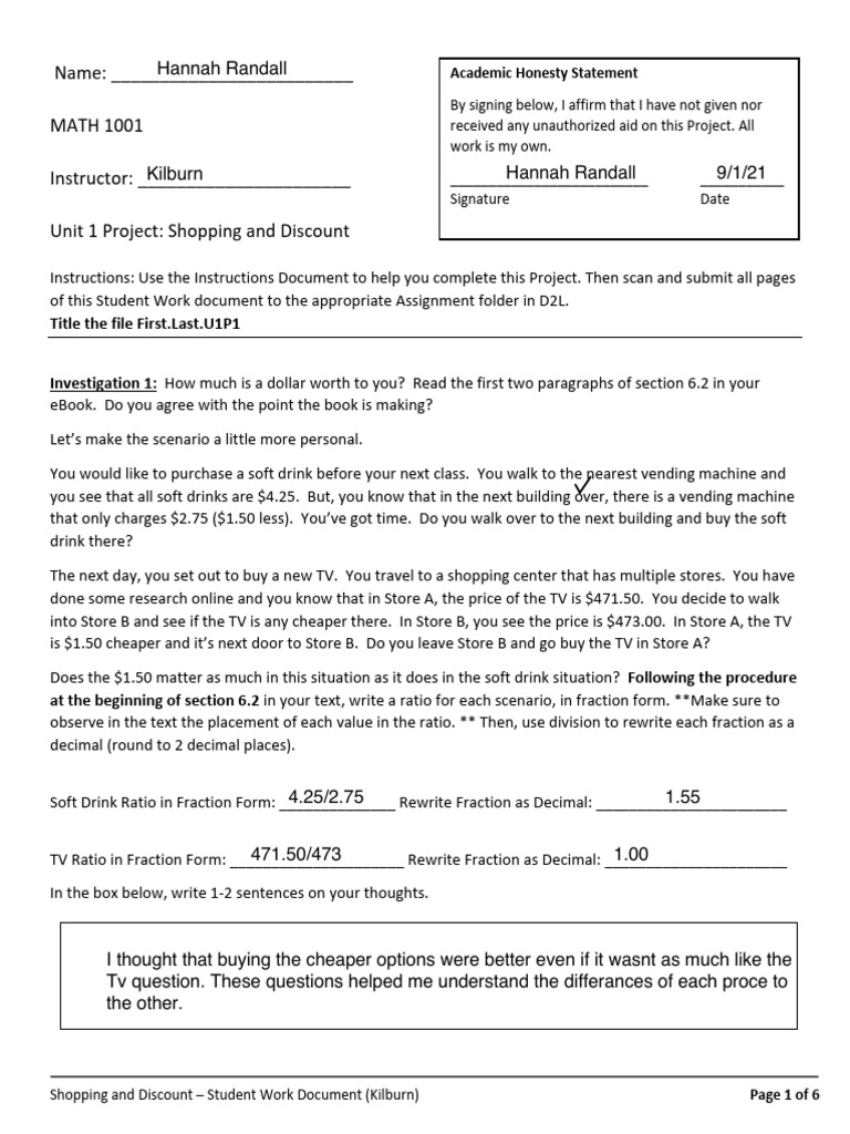 Unit 1 Project 1 Student Work 3 | PDF | Coupon | Marketing