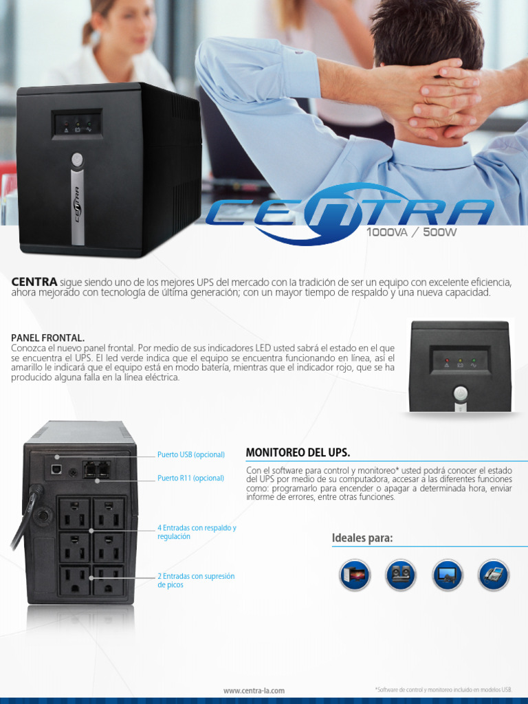 Centra 1000 | PDF | USB | Diodo emisor de luz