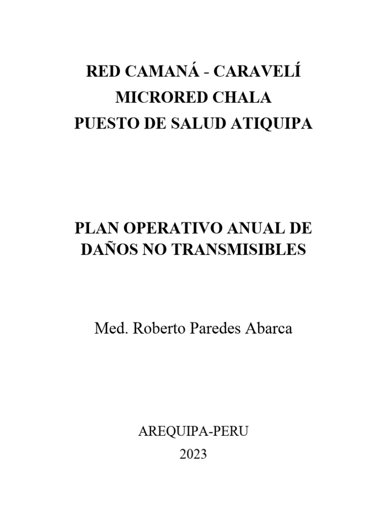 Plan Anual de Daños No Transmisibles 2023 Santa Rosa | Descargar gratis ... Plan Anual de Daños No Transmisibles 2023 Santa Rosa | Descargar gratis ...