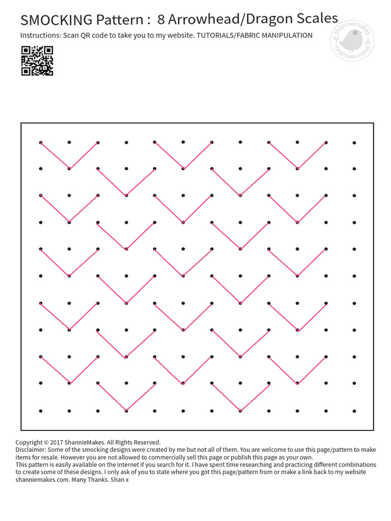 Smocking 8 Arrowheaddragon Scales | PDF