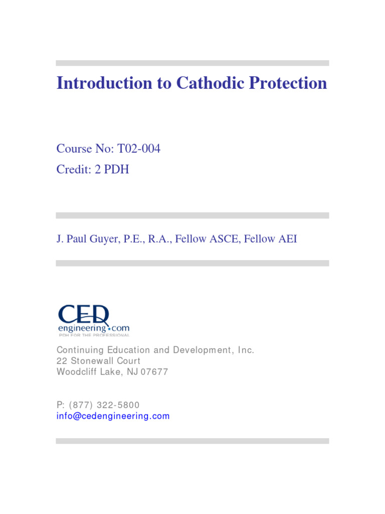 An Introduction To Cathodic Protection | PDF