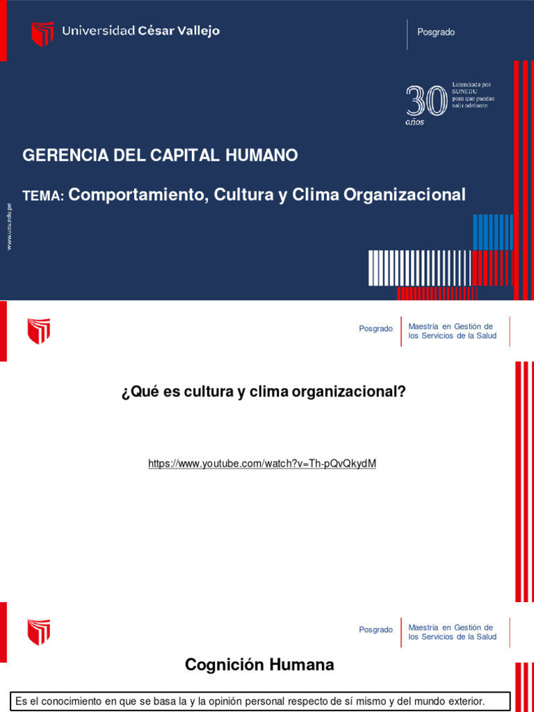 S6 - GCH - Epg Ucv | PDF | Psicología industrial y organizacional | Cultura organizacional