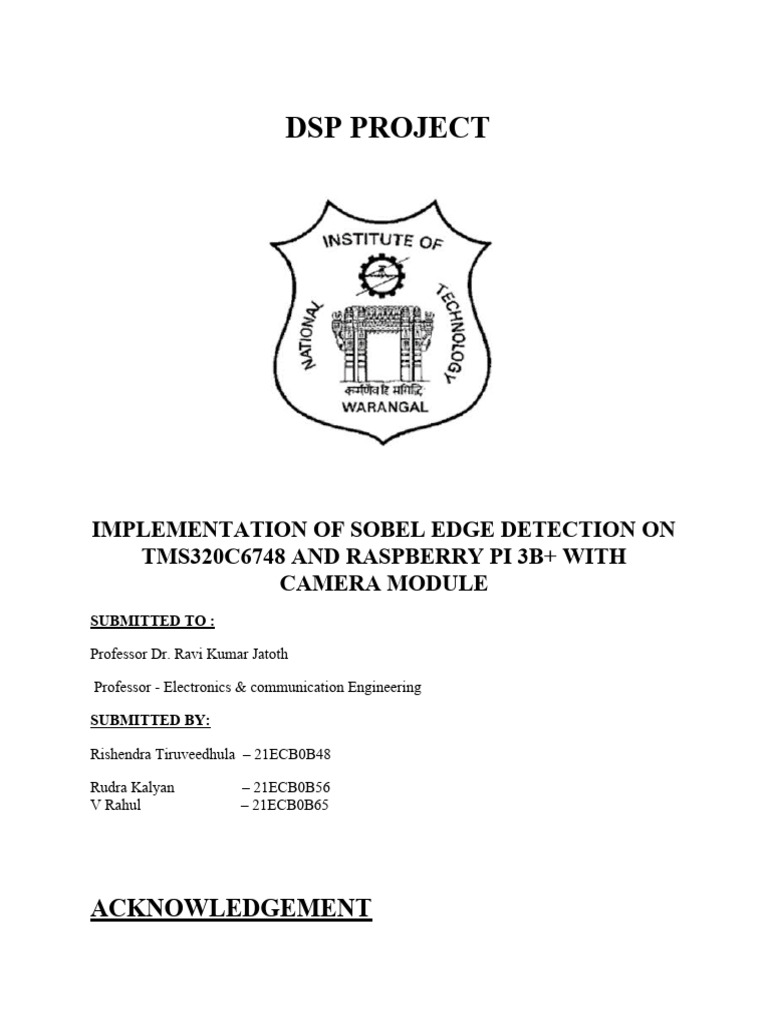DSP Project | PDF | Digital Signal Processor | Digital Signal Processing