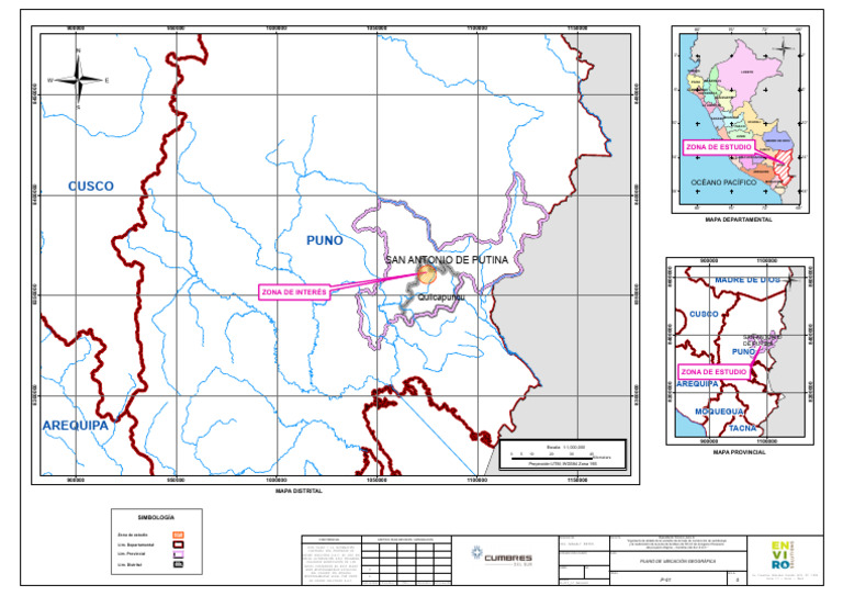 Plano Geográfico Proyecto Regina-Cumbres | PDF | América del Sur | Perú