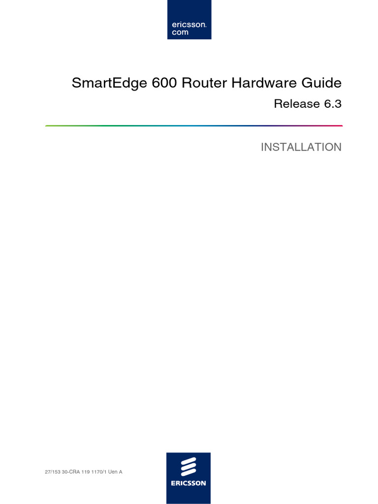 Smartedge 600 | PDF | Electrical Engineering | Computer Networking