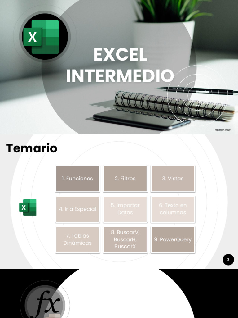 Excel Intermedio | PDF | Microsoft Excel | Matriz (Matemáticas)