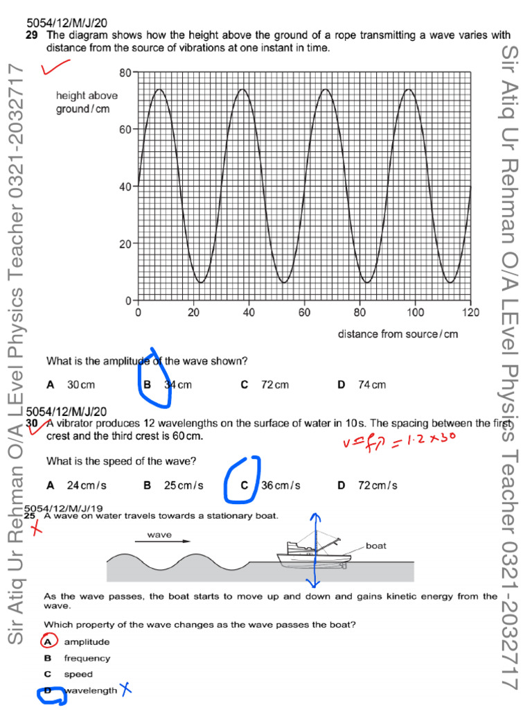 Waves Mcqs Pages 1, 2, 3 - 1 | PDF