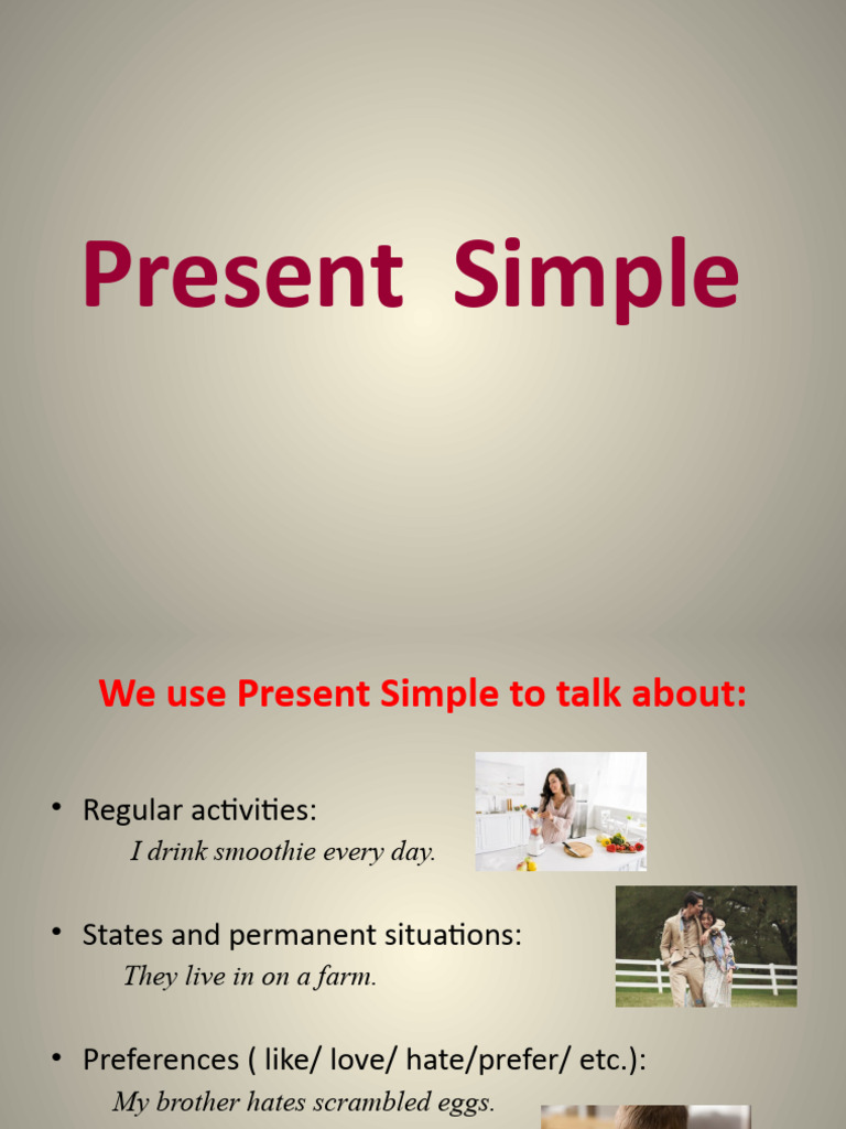 Present Simple | PDF