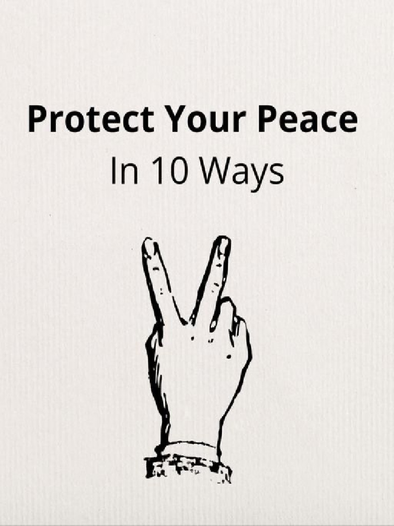 Protect Your Peace 1696351295 | PDF