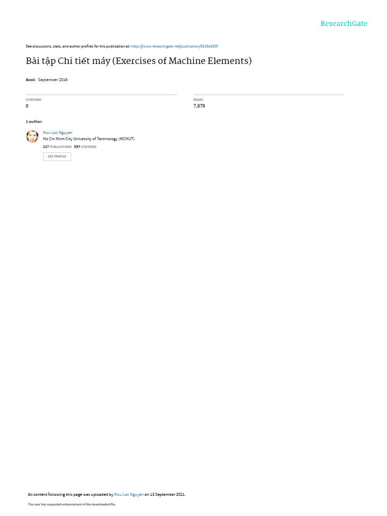 Exercises of Machine Elements | PDF