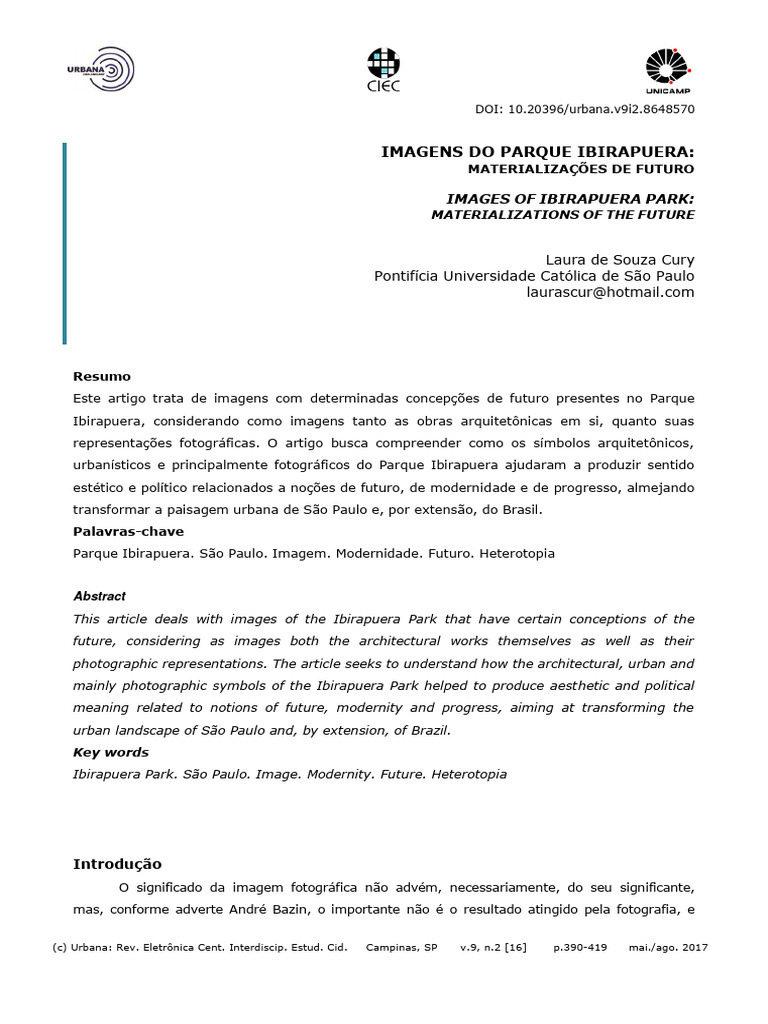 Imagens Do Parque Ibirapuera | PDF | Imagem | São Paulo