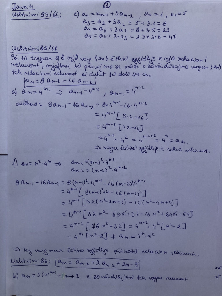 Ushtrime Java 4 | PDF