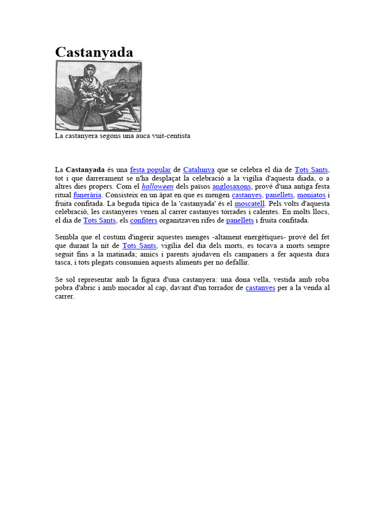 Castanyada | PDF