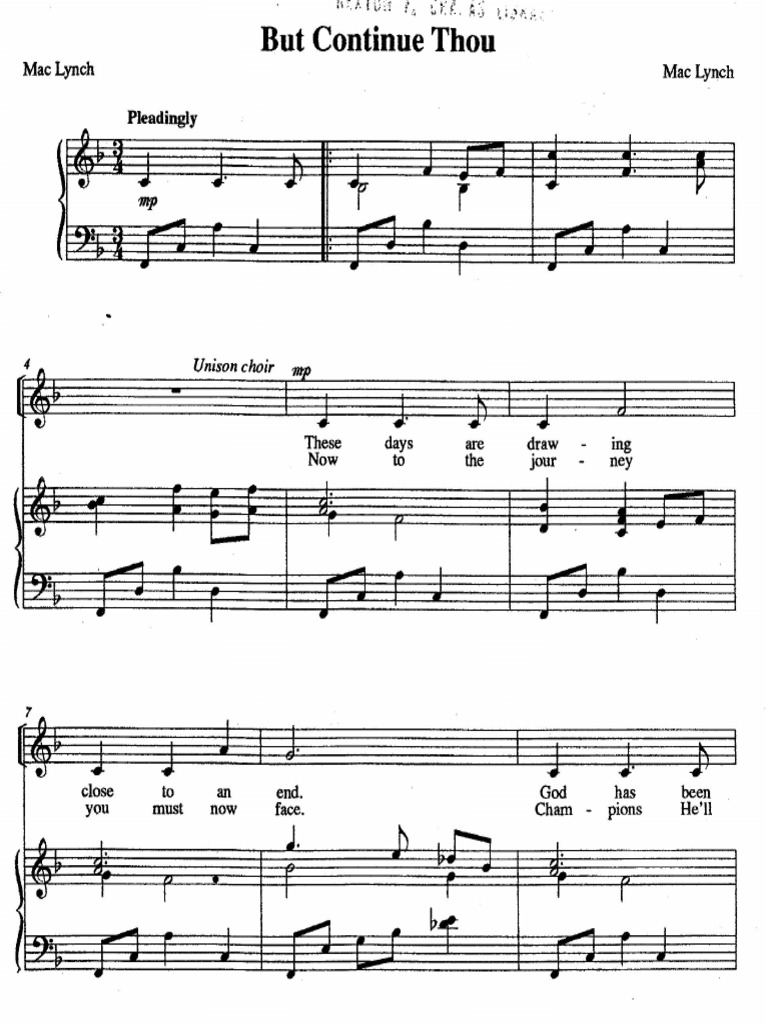 But Continue Thou | PDF